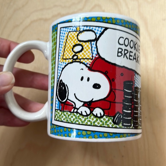 Peanuts | Dining | Peanuts 21 Comic Strip Mug Snoopy Cookie Break ...